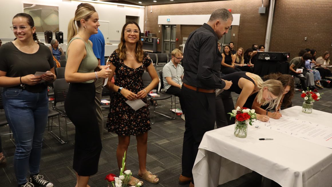 Pinning ceremony marks milestone for education students | University of ...